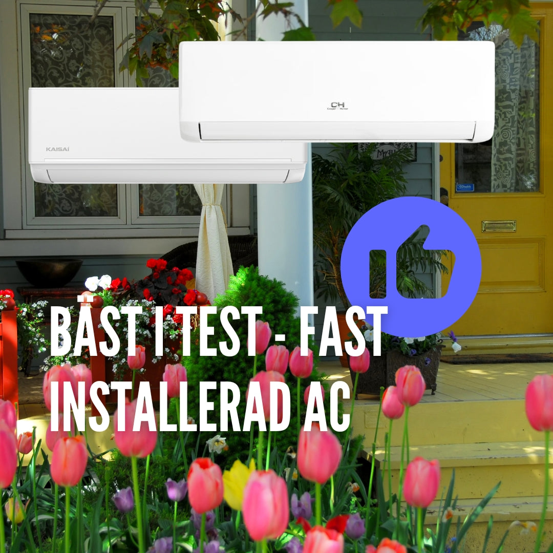 Fast installerad, väggmonterad AC Bäst i Test 2025 – KlimaTime